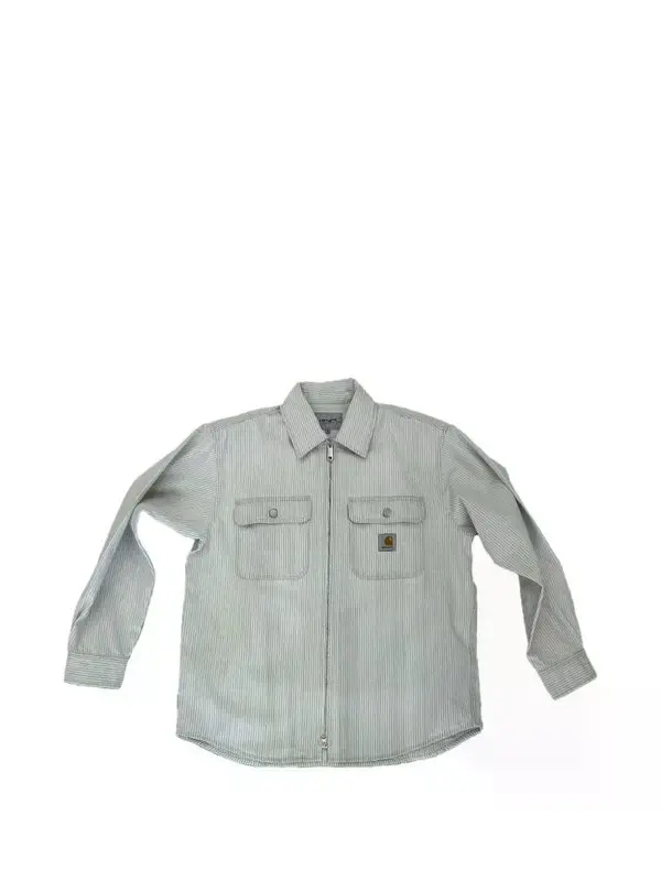 Carhartt Work In Progress Striped Zip-up Shirt - Neutrals
