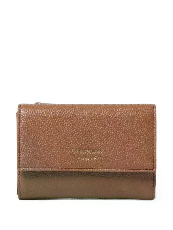 Emporio Armani Textured Wallet - Brown