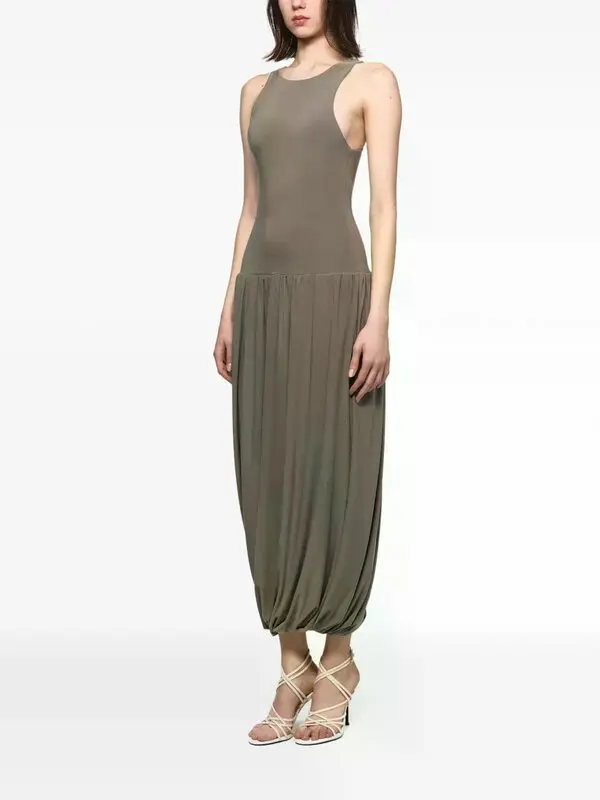 ATU BODY COUTURE Gathered Midi Dress - Grey