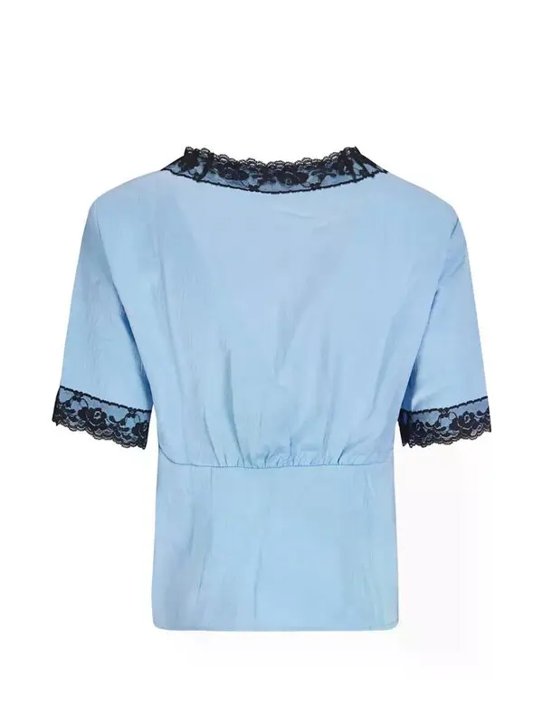 Baum Und Pferdgarten Melonie V-neck Top - Blue