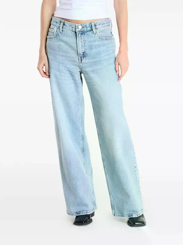 Calvin Klein Low Rise Wide-leg Jeans