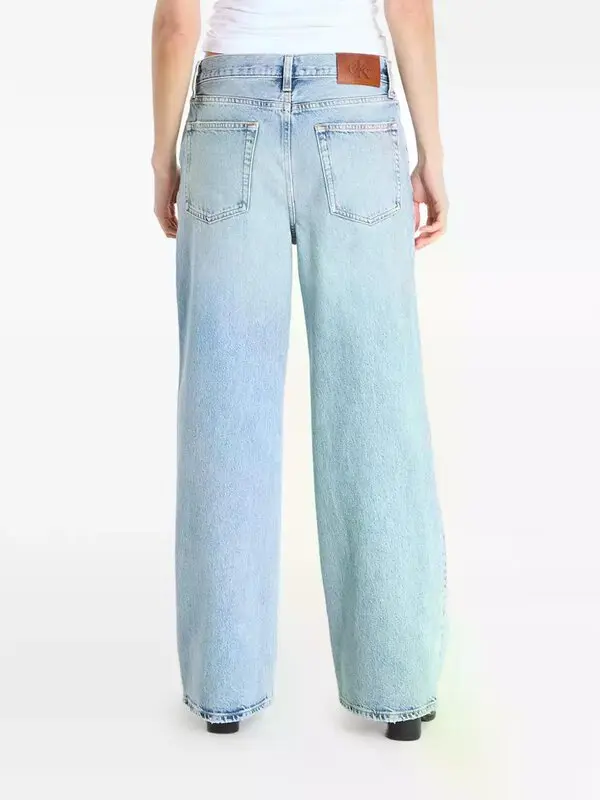 Calvin Klein Low Rise Wide-leg Jeans