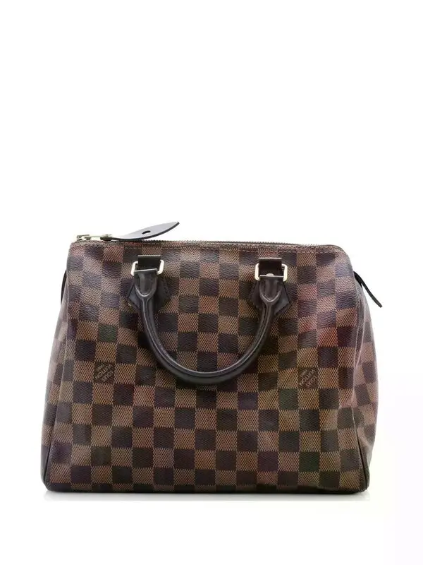 LOUIS VUITTON Vavin Chain Wallet Nm Damier With Leather Crossbody Bag - Brown