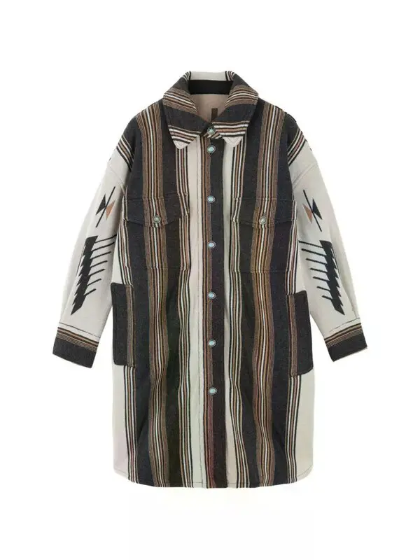 FORTELA Leslie Oversized Pattern Coat