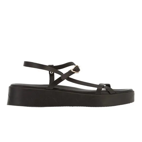 ANCIENT GREEK SANDALS Politia Sandals - Black