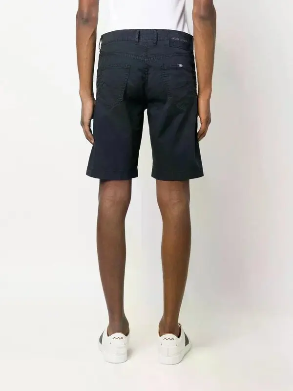 Jacob Cohen Chino Shorts With Logo Patch - Blue