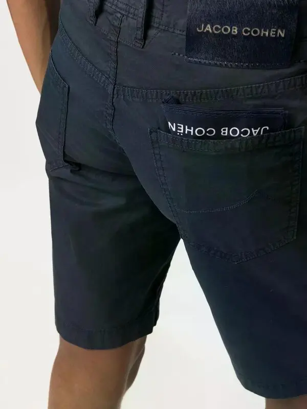 Jacob Cohen Chino Shorts With Logo Patch - Blue