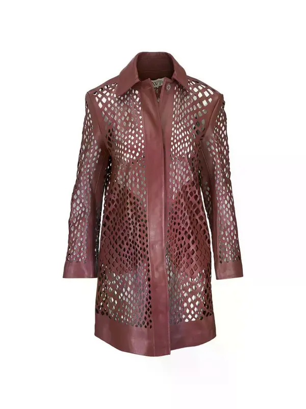 TWP Edinburgh Openwork Leather Jacket