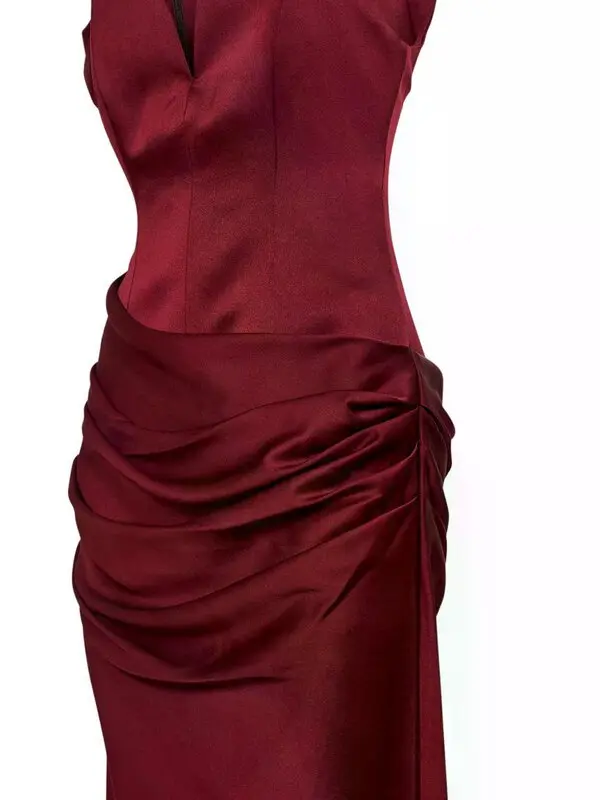 Alex Perry Pleated Maxi Dress