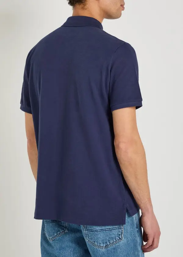 Polo Ralph Lauren Embroidered Piqué Cotton Polo Shirt