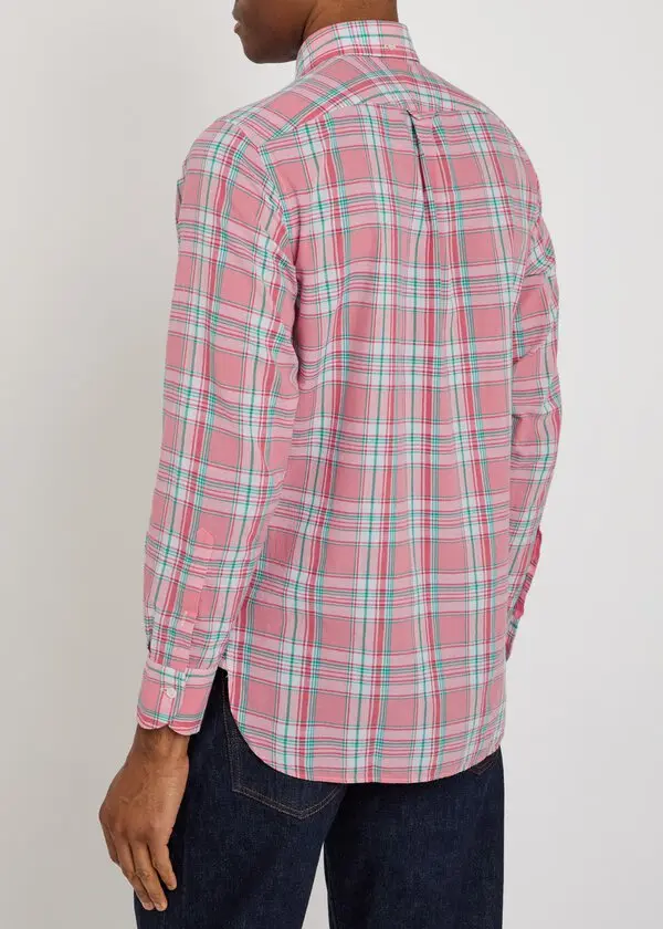 DRAKE'S Plaid Cotton Shirt