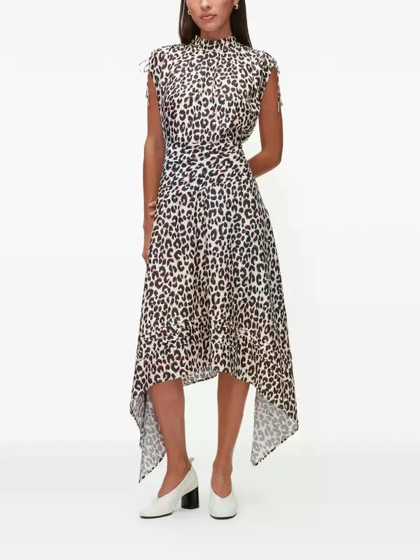 3.1 Phillip Lim Leopard-print Silk Dress