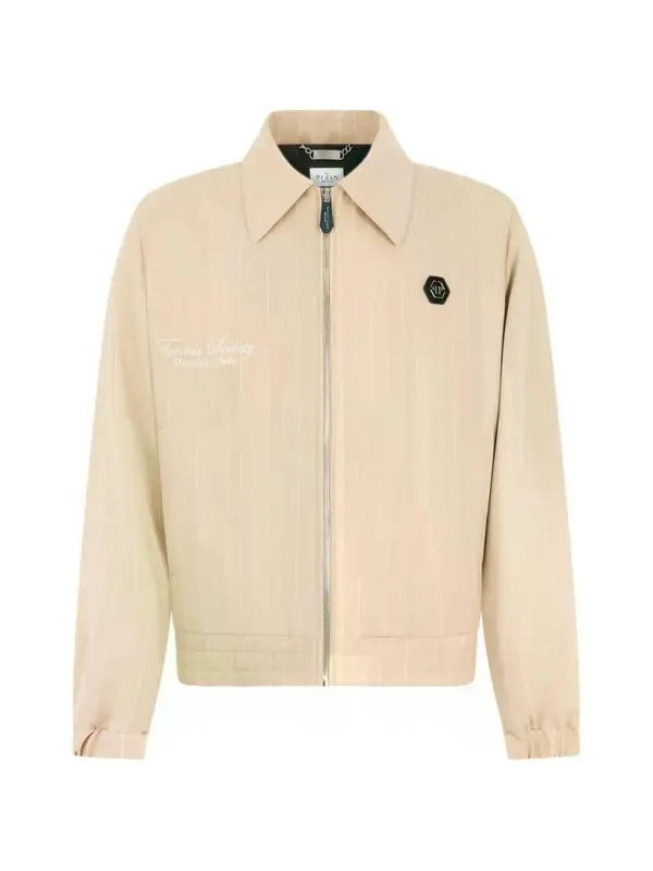 Philipp Plein Pinstripe Zip Jacket