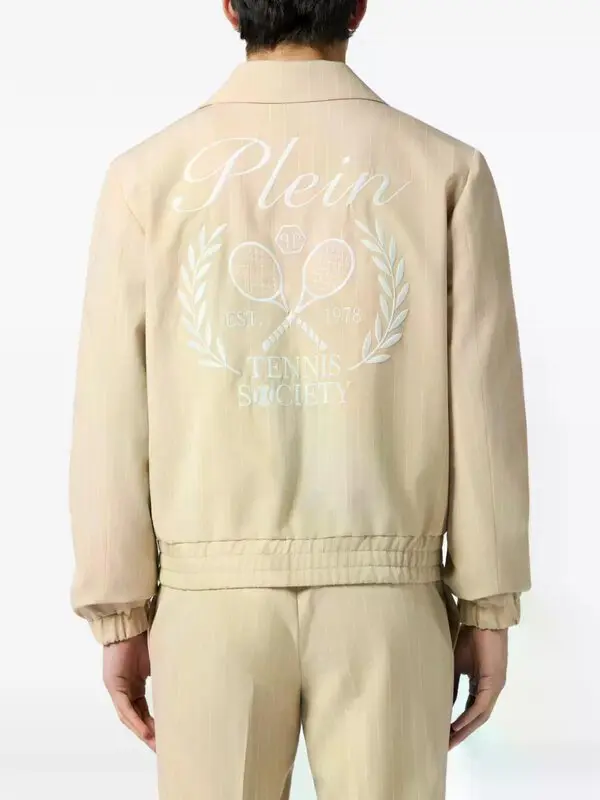 Philipp Plein Pinstripe Zip Jacket