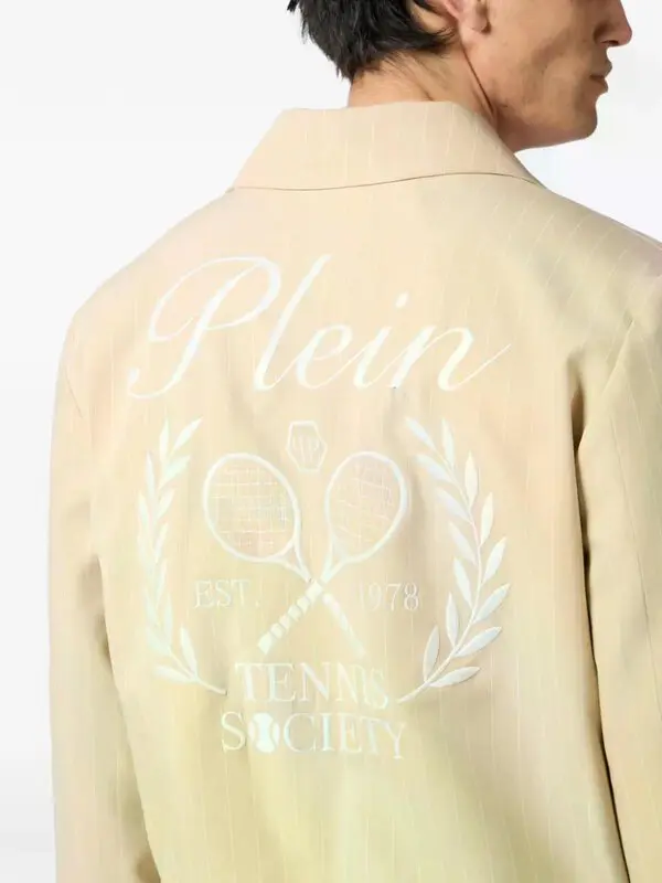 Philipp Plein Pinstripe Zip Jacket