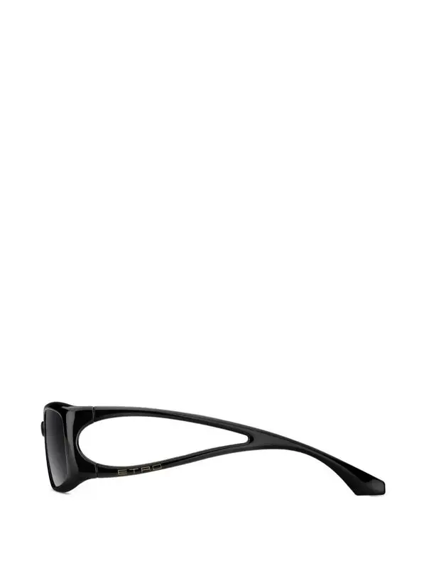 Etro Logo Rectangle Sunglasses - Black