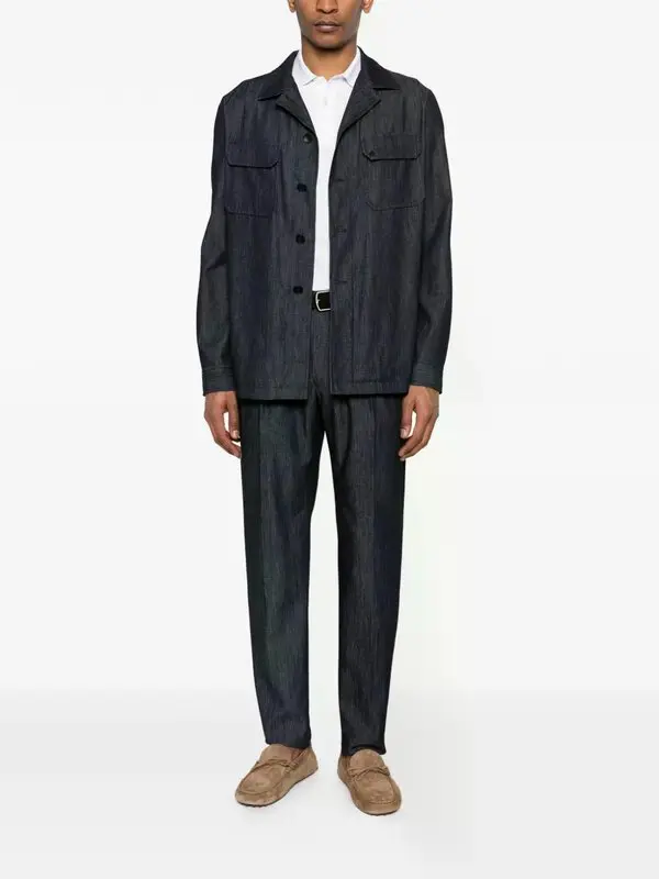 Tagliatore Button Flap Shirt Jacket