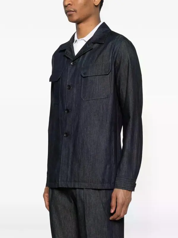 Tagliatore Button Flap Shirt Jacket