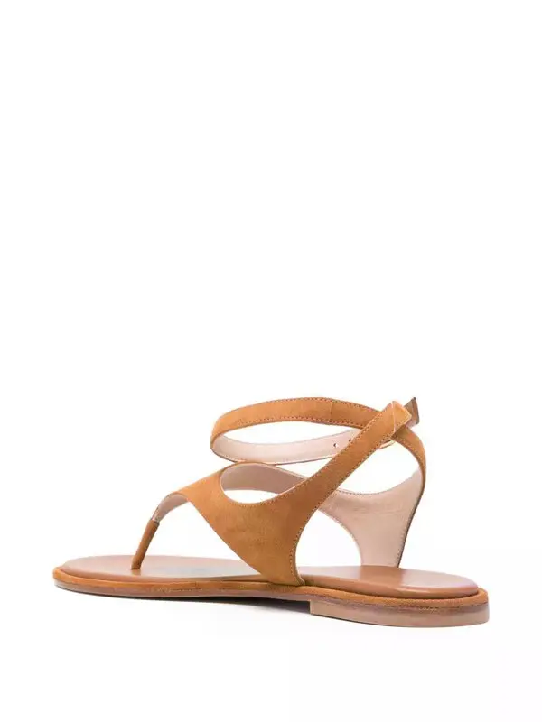 STUART WEITZMAN Ankle Strap Flat Sandals
