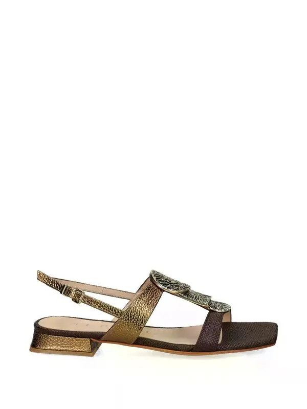 ALBANO Engraved Appliqué Sandals