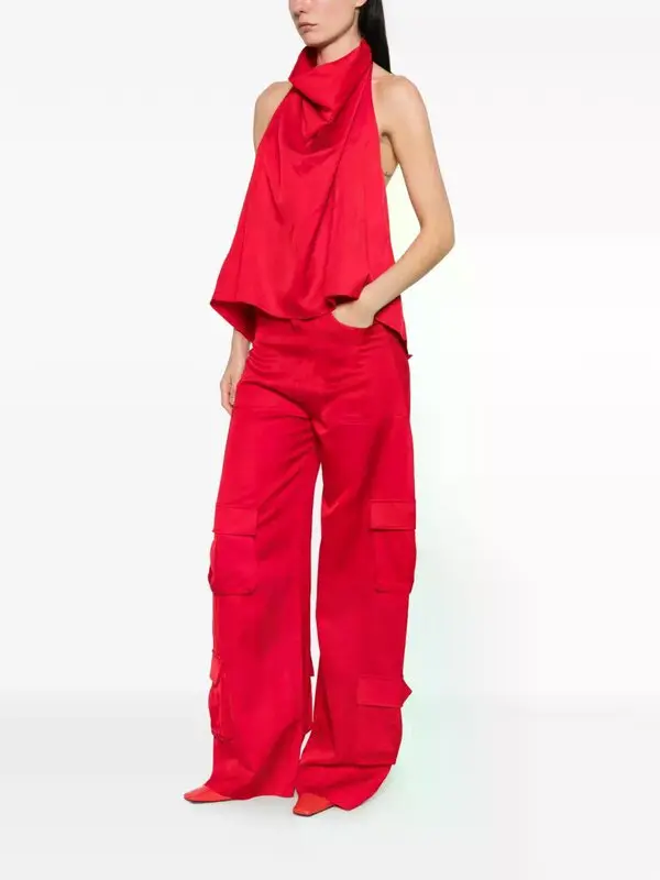 MARQUES' ALMEIDA Satin Cargo Pants