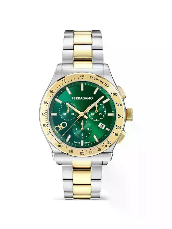 FERRAGAMO 1927 Chrono 42mm Watch - Green