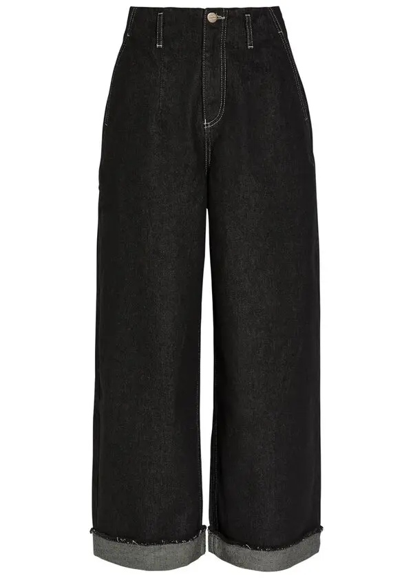 DAMSON MADDER Pascal Turn-up Wide-leg Jeans