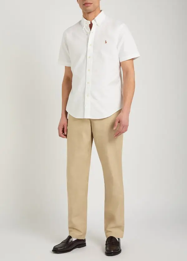 Polo Ralph Lauren Logo-embroidered Cotton Shirt - White