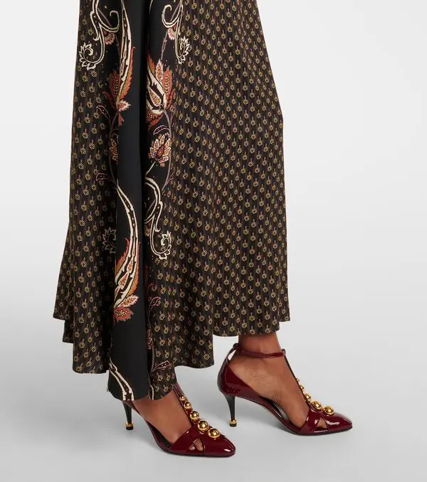 Etro Printed Maxi Dress - Black