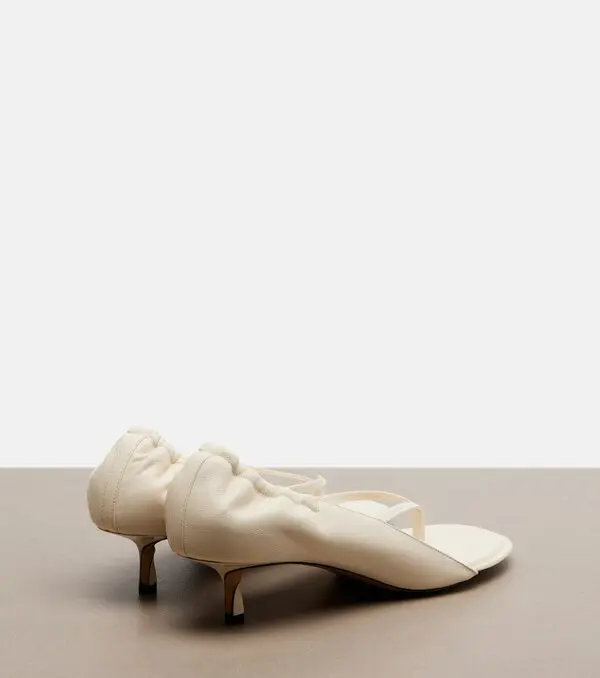 Jacquemus Leather Thong Sandals - White