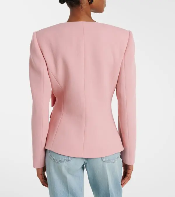 Valentino Garavani Bow-detail Virgin Wool Crêpe Jacket