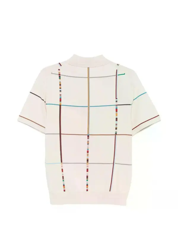 Paul Smith Checked Polo Shirt - Neutrals