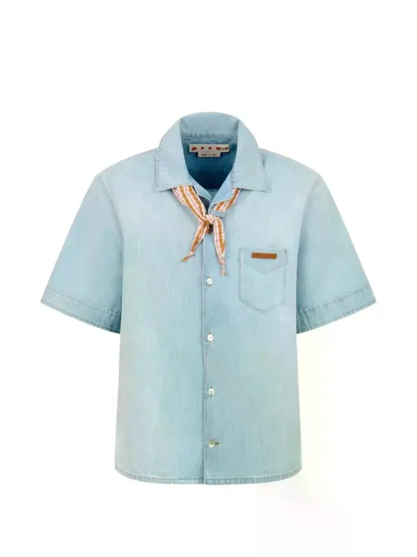 Marni Chambray Shirt With Neck Tie