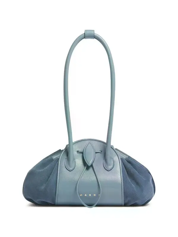 Marni Leather And Suede Shoulder Bag