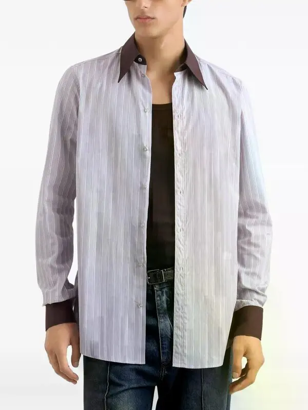 Dolce & Gabbana Striped Collared Shirt