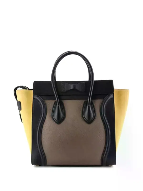 Celine Tricolor Leather Micro Tote Bag - Multicolour