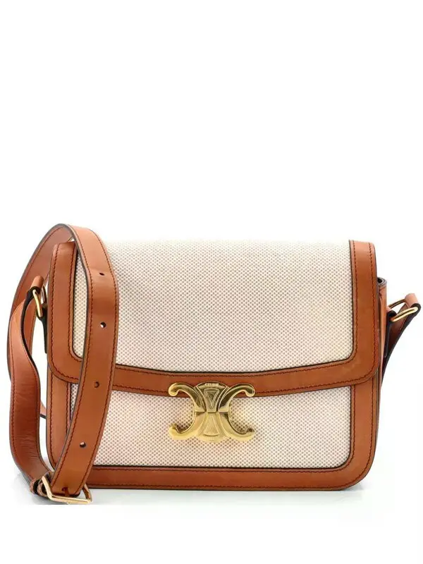Celine Triomphe Medium Shoulder Bag - Neutrals