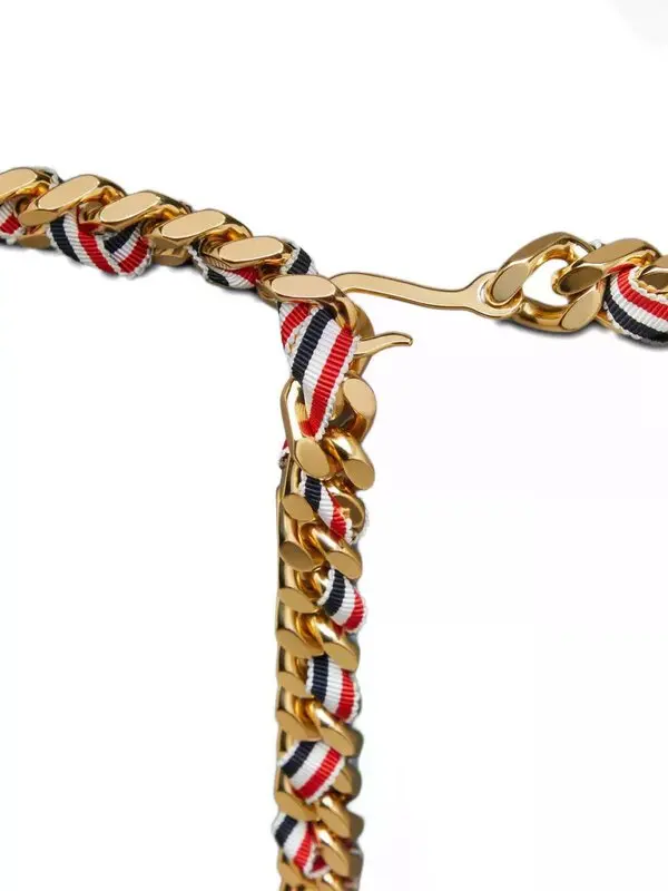 Thom Browne Grosgrain Chain Belt