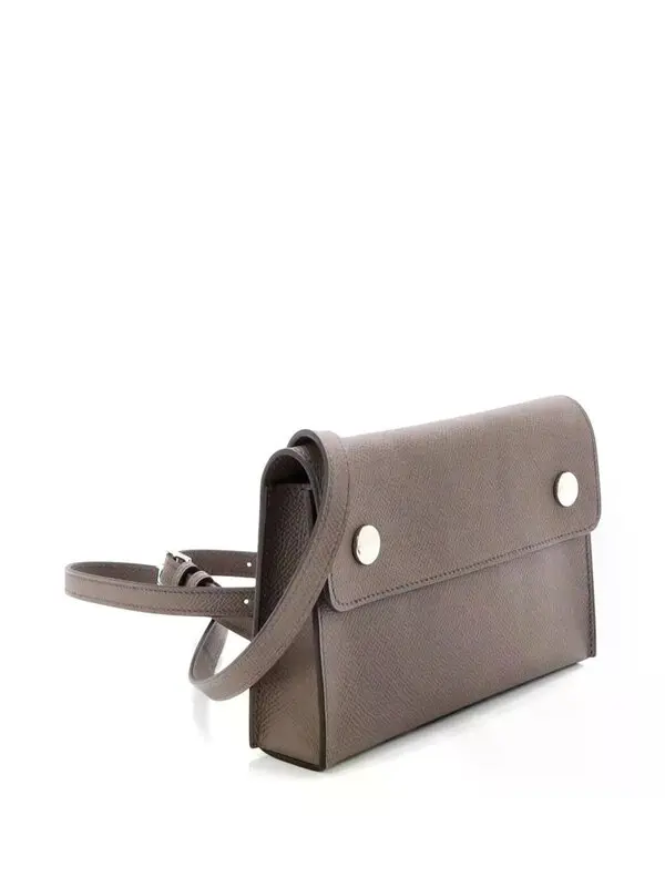 Hermès Epsom Nap Wallet Crossbody Bag - Grey