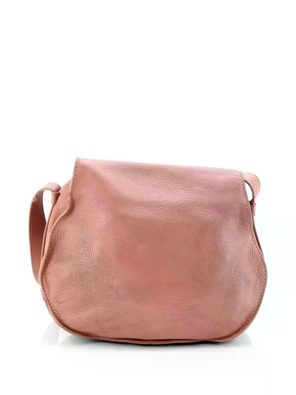 Chloé Marcie Saddle Bag Leather Medium - Pink