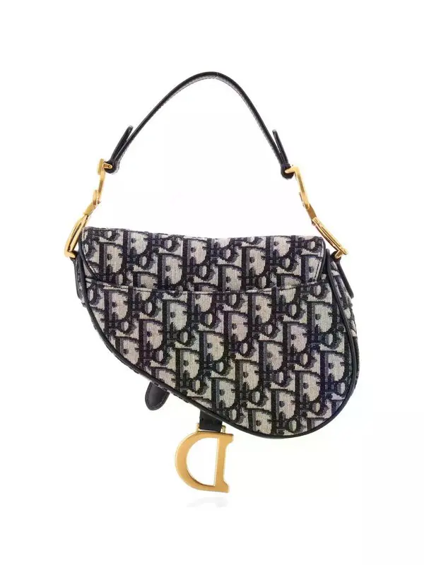 Dior Saddle Handbag Oblique Canvas Mini Shoulder Bag - Blue