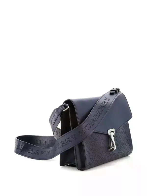 Burberry Macken Leather Small Crossbody Bag - Blue