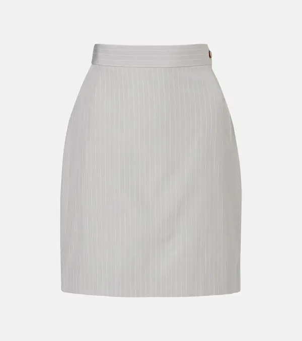 VIVIENNE WESTWOOD Pinstripe Cotton Miniskirt