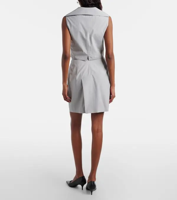 VIVIENNE WESTWOOD Pinstripe Cotton Miniskirt