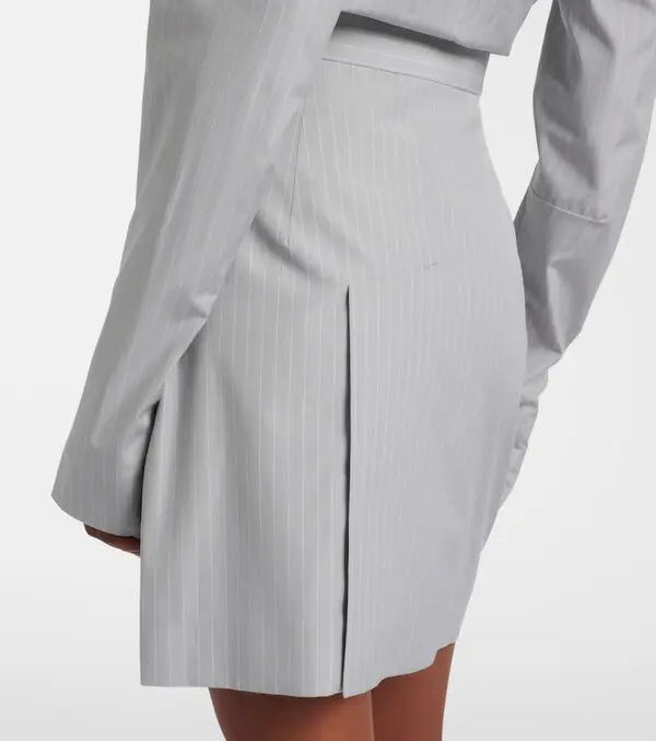 VIVIENNE WESTWOOD Pinstripe Cotton Miniskirt