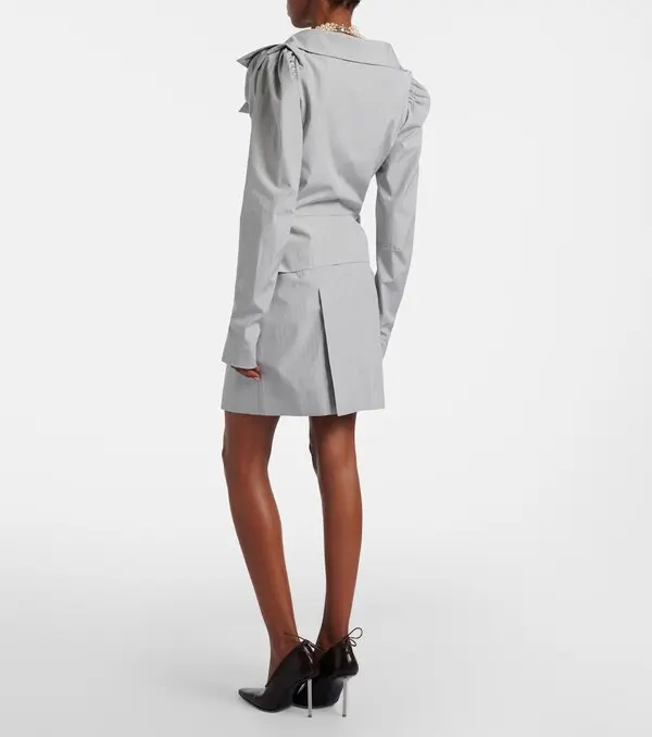 VIVIENNE WESTWOOD Pinstripe Cotton Miniskirt