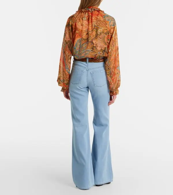 7 For All Mankind Retro Flare Flared Jeans - Blue