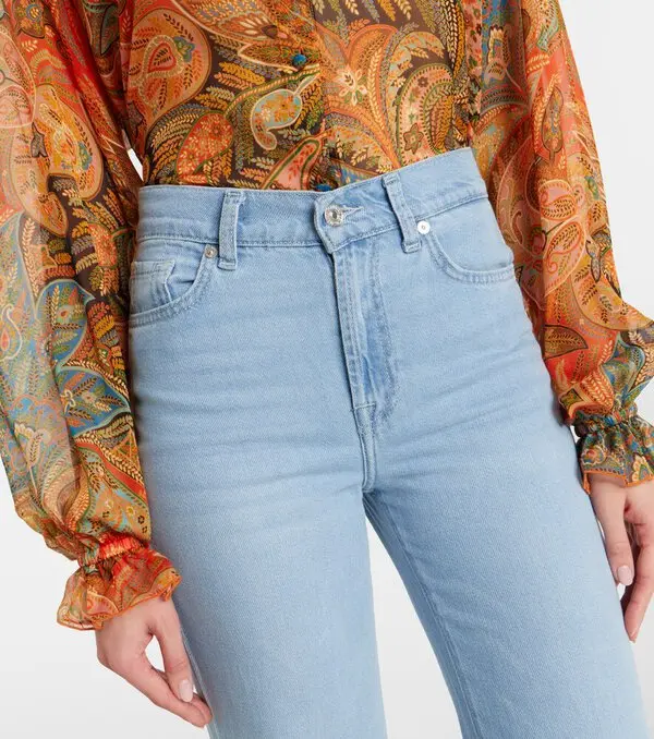 7 For All Mankind Retro Flare Flared Jeans - Blue
