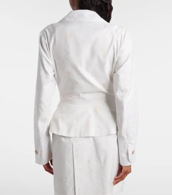 VIVIENNE WESTWOOD Bettina Floral Cotton-blend Blazer