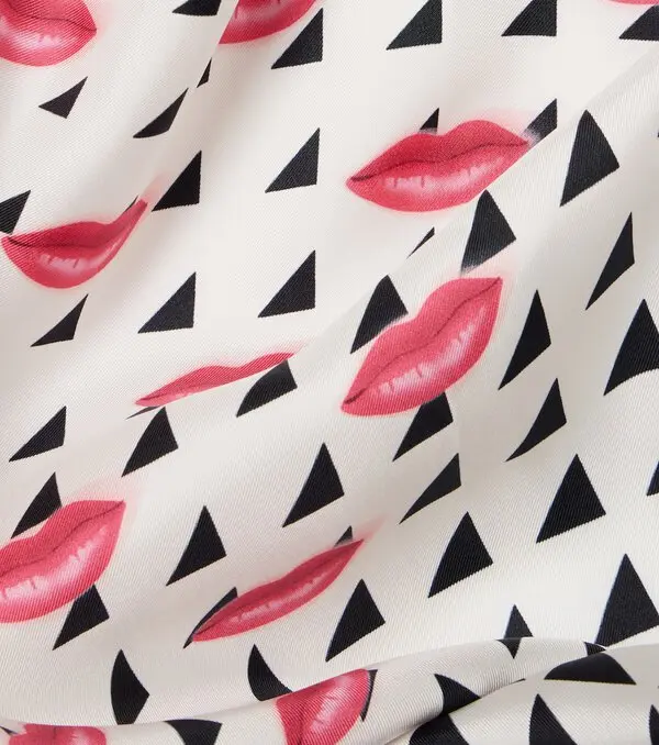 Prada Printed Silk Twill Scarf